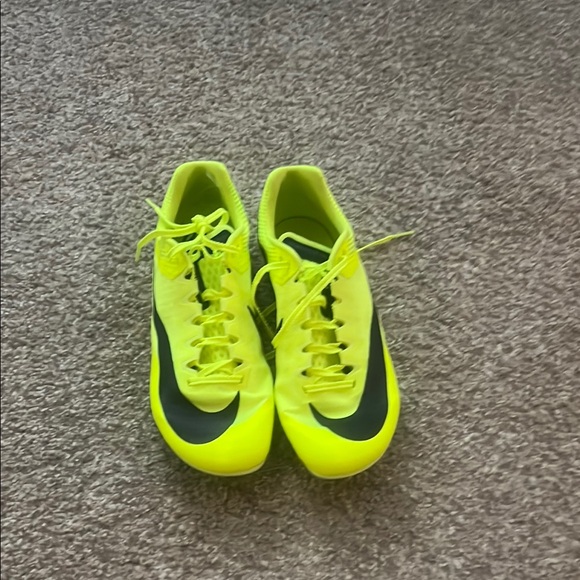 Nike | Shoes | Nike Neon Yellow Sprint Spikes | Poshmark